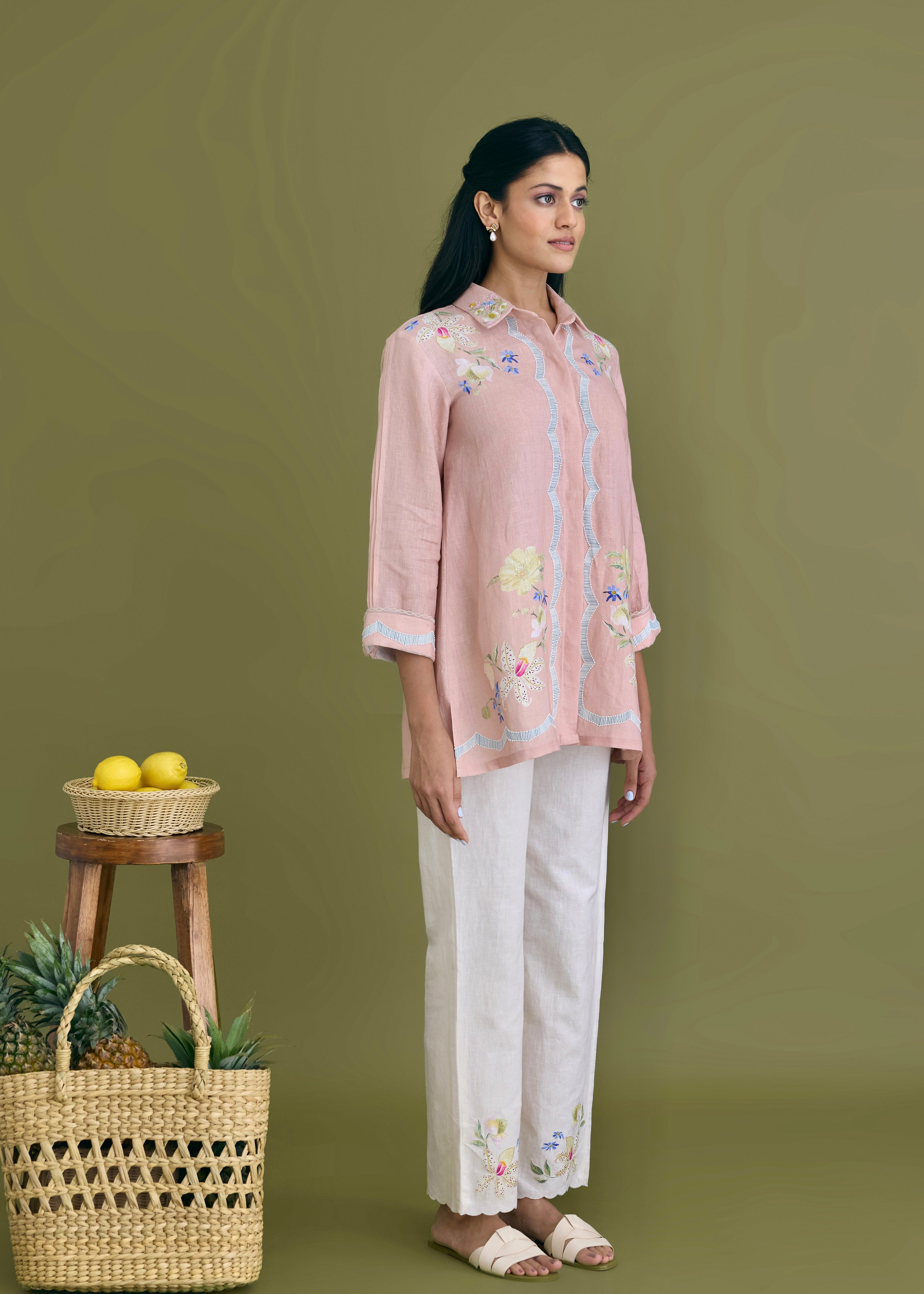 SOLEN CO-ORD SET - NUDE PEACH